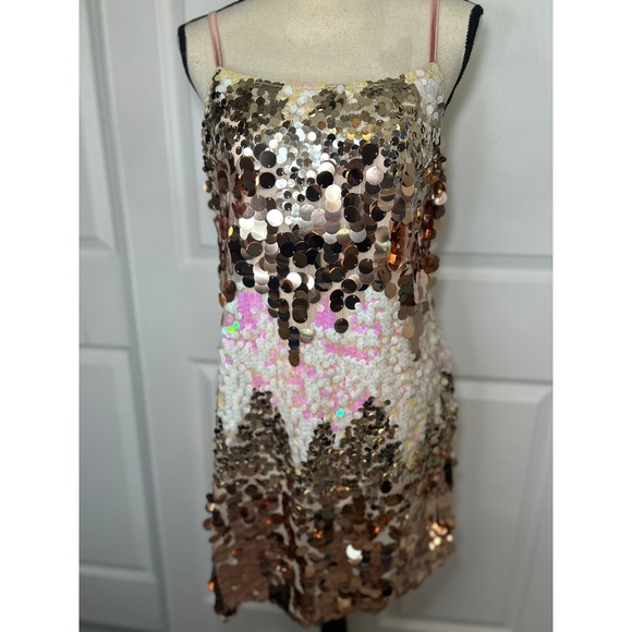 Endless Blu | Dresses | Nwt Endless Blu Sparkle Sequin Mini Dress ...